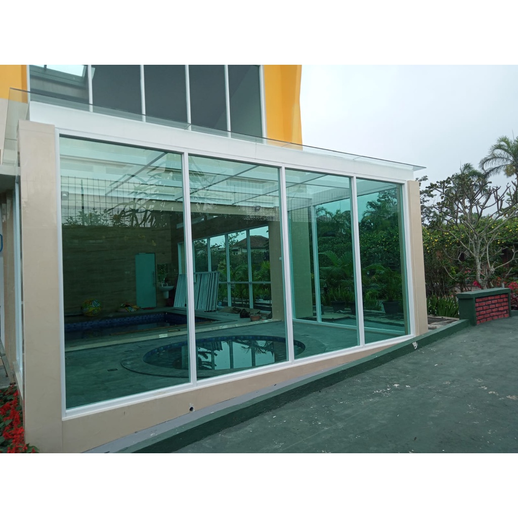 Jual Kaca jendela mati Panasap Green (GNFL) 6mm Tempered per M2 ...