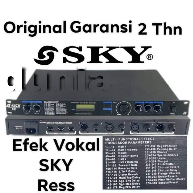 Jual effect Vocal efek vokal audio sound sky 256 DSP garansi 2 tahun ...