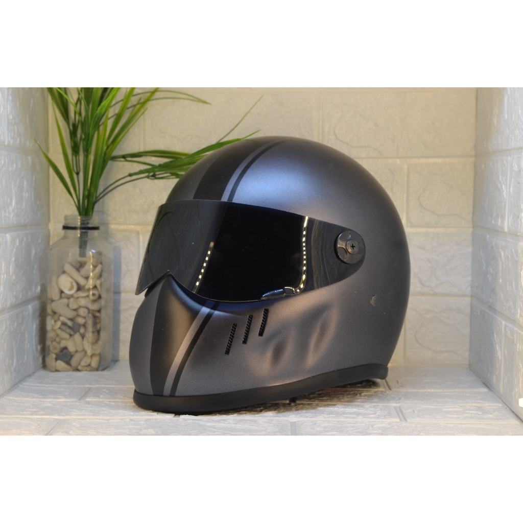 Jual HELM CUSTOM RETRO BANDIT XXR TRACKER WITH VISOR ( MR HELM ...