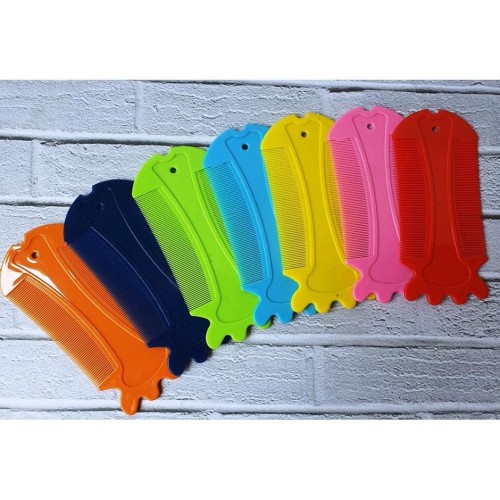 Jual Sisir Serit Plastik Double Bentuk Ikan Sisir Kutu | Shopee Indonesia