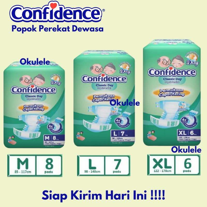 Jual Pempes Confidence Classic Day M, L, XL Perekat Popok Dewasa ...