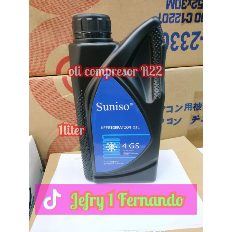 Jual OLI SUNISO 4 GS R22 OIL COMPRESOR KOMPRESOR AC 1LITER | Shopee ...
