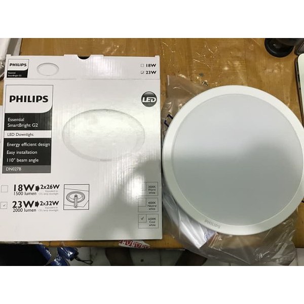 Jual LAMPU DOWNLIGHT PANEL LED PHILIPS 23W 23 W 23WATT 23 WATT 8 DN027B ...
