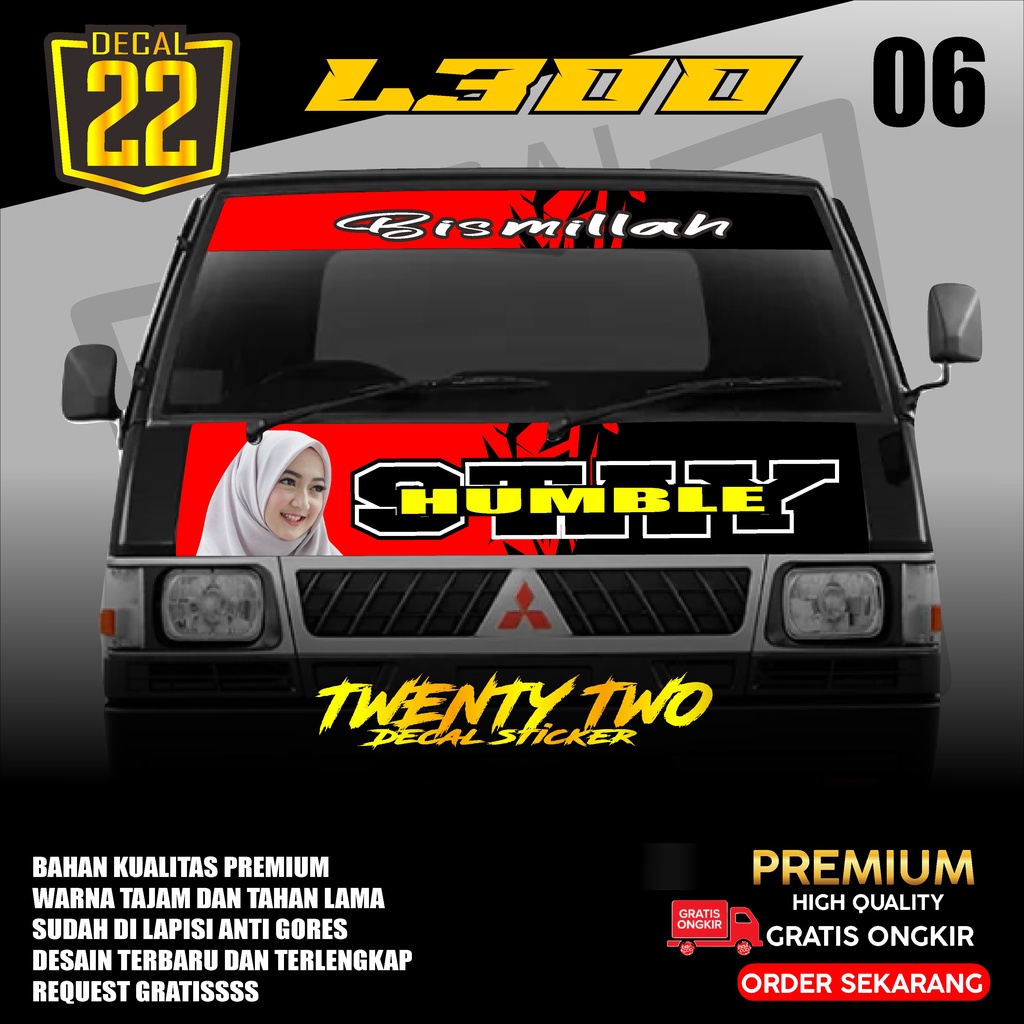 Jual STIKER DECAL KABIN DEPAN L300 ,DECAL STIKER L300 KODE 06 Podo ...