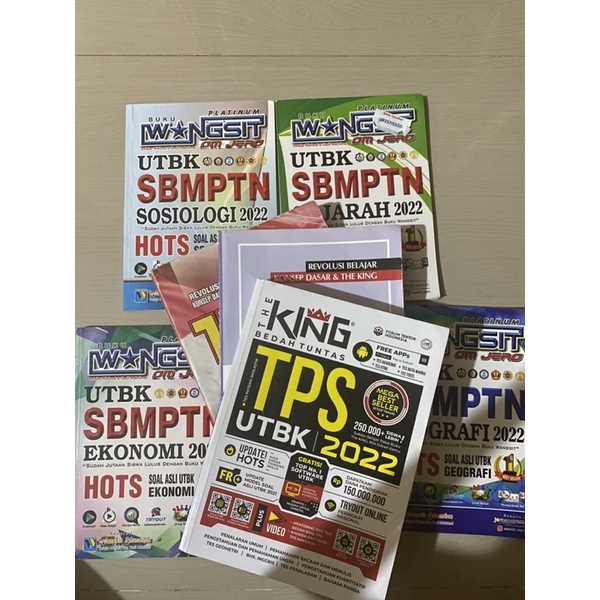 Jual BUKU SBMPTN 2022 / THE KING TPS / WANGSIT LENGKAP / BUKU GANESHA OPERATION GO SEMESTER 1 ...