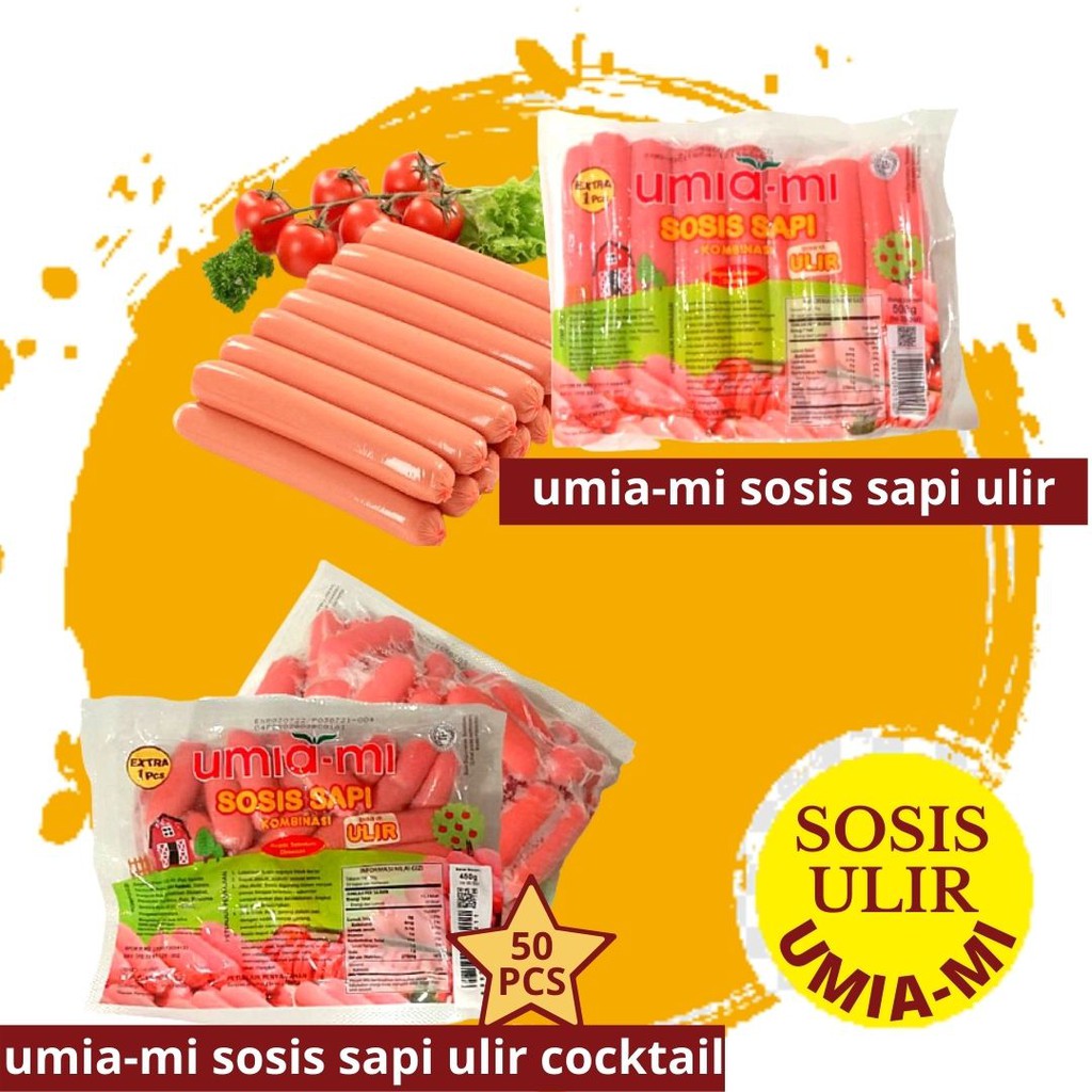 Jual UMIAMI SOSIS ULIR VARIANS (ULIR 20PCS/ ULIR 30PCS / COCKTAIL 50PCS ...
