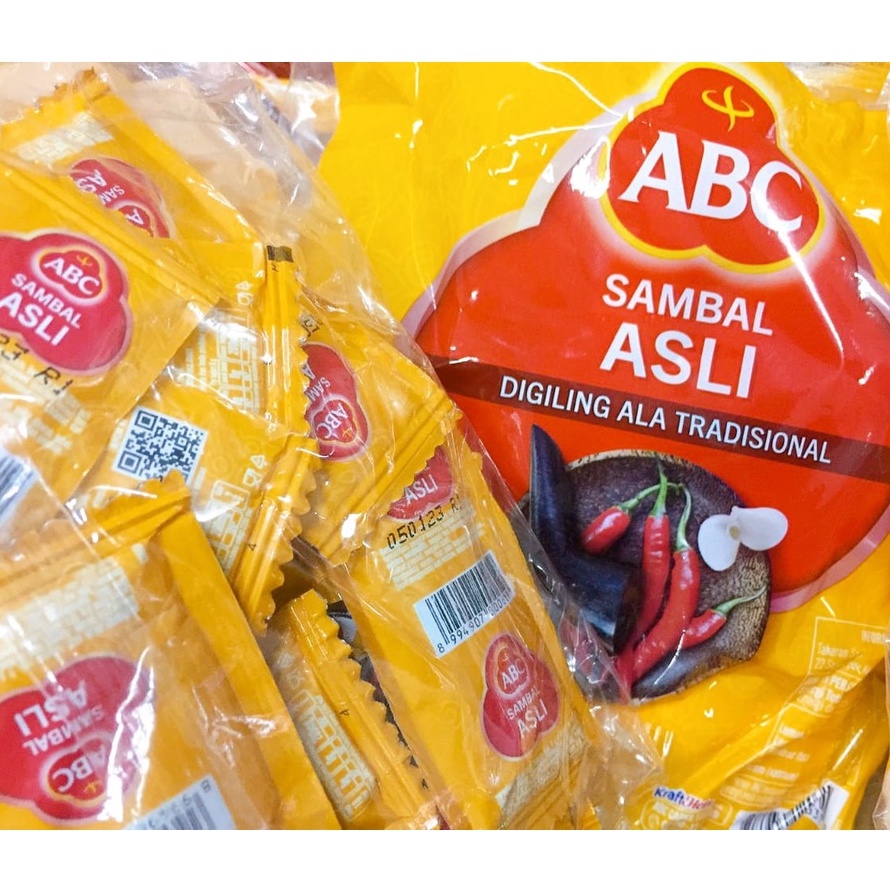 Jual Sambal Asli ABC Sambal Asli - Kemasan 22 Sachet @8 gram | Shopee ...