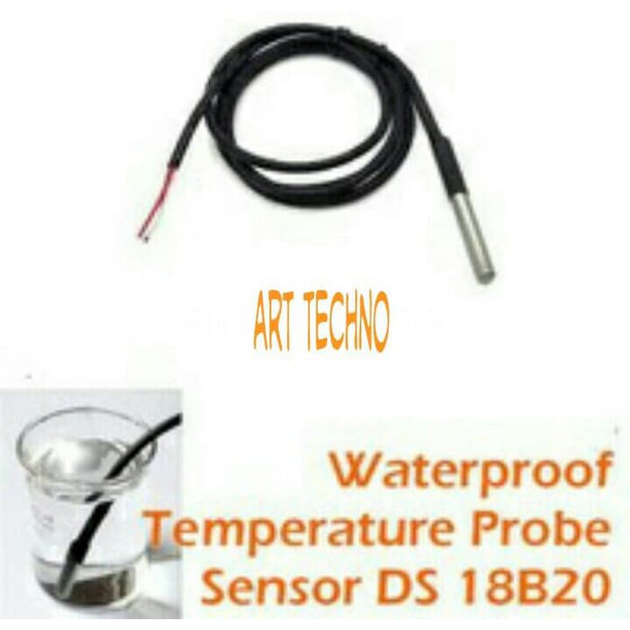 Jual DS18B20 DS18B20 WATERPROOF TEMPERATURE SENSOR | Shopee Indonesia