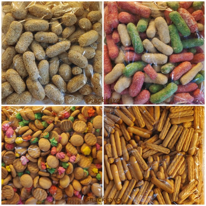 Jual Kue Kering Wijen Tai Kucing Biskuit Stik Durian Gem Bunga 200-300 ...