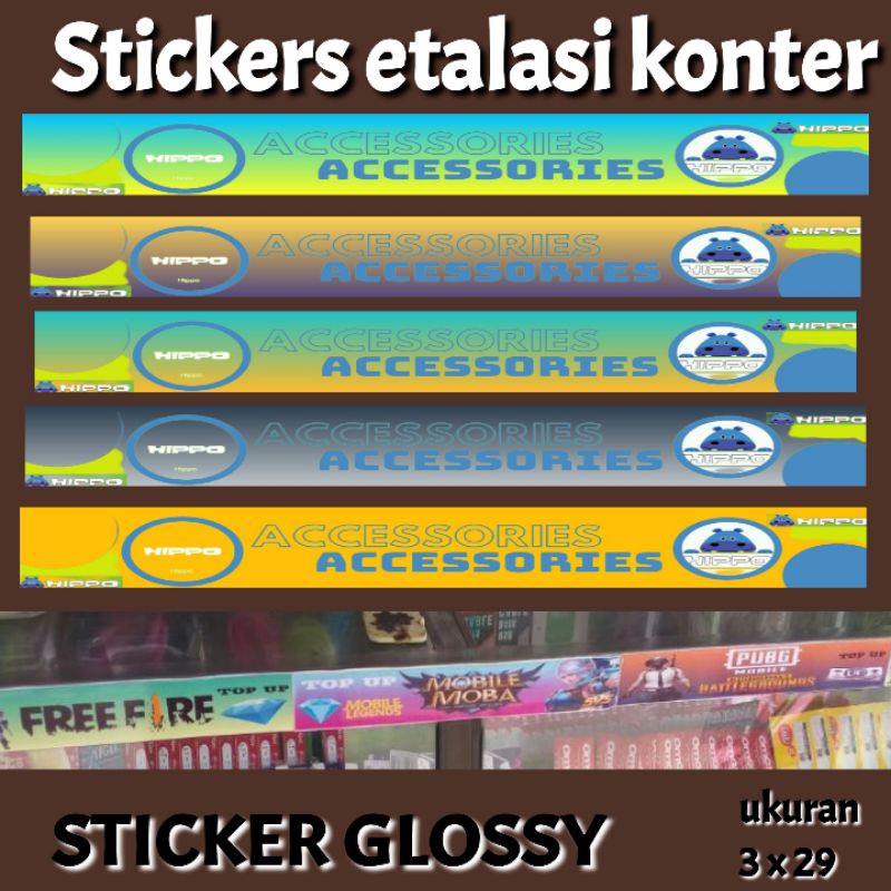 Jual sticker list etalasi ACCESOEIS konter dan phoncel s8f5 | Shopee ...