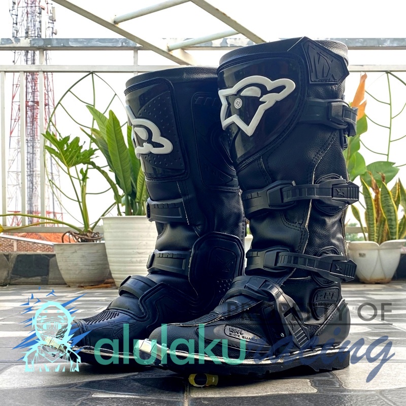 Jual Sepatu Motocross RNL Racing Product Original MX Trail - Black ...