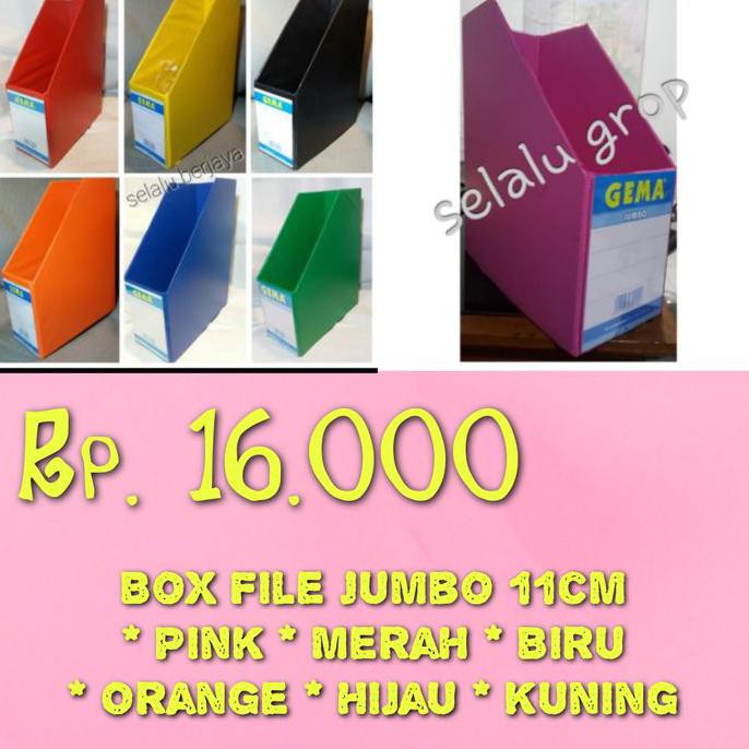 Jual BOX FILE PVC JUMBO 11CM - Kuning | Shopee Indonesia