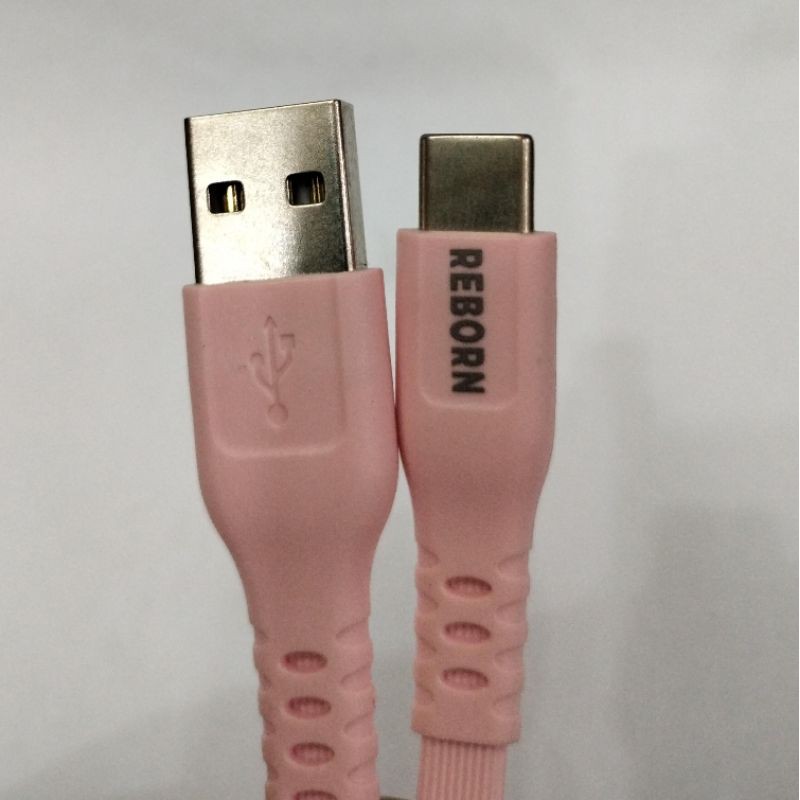 Jual Kabel Data Reborn Type C Support Fast Charging | Shopee Indonesia