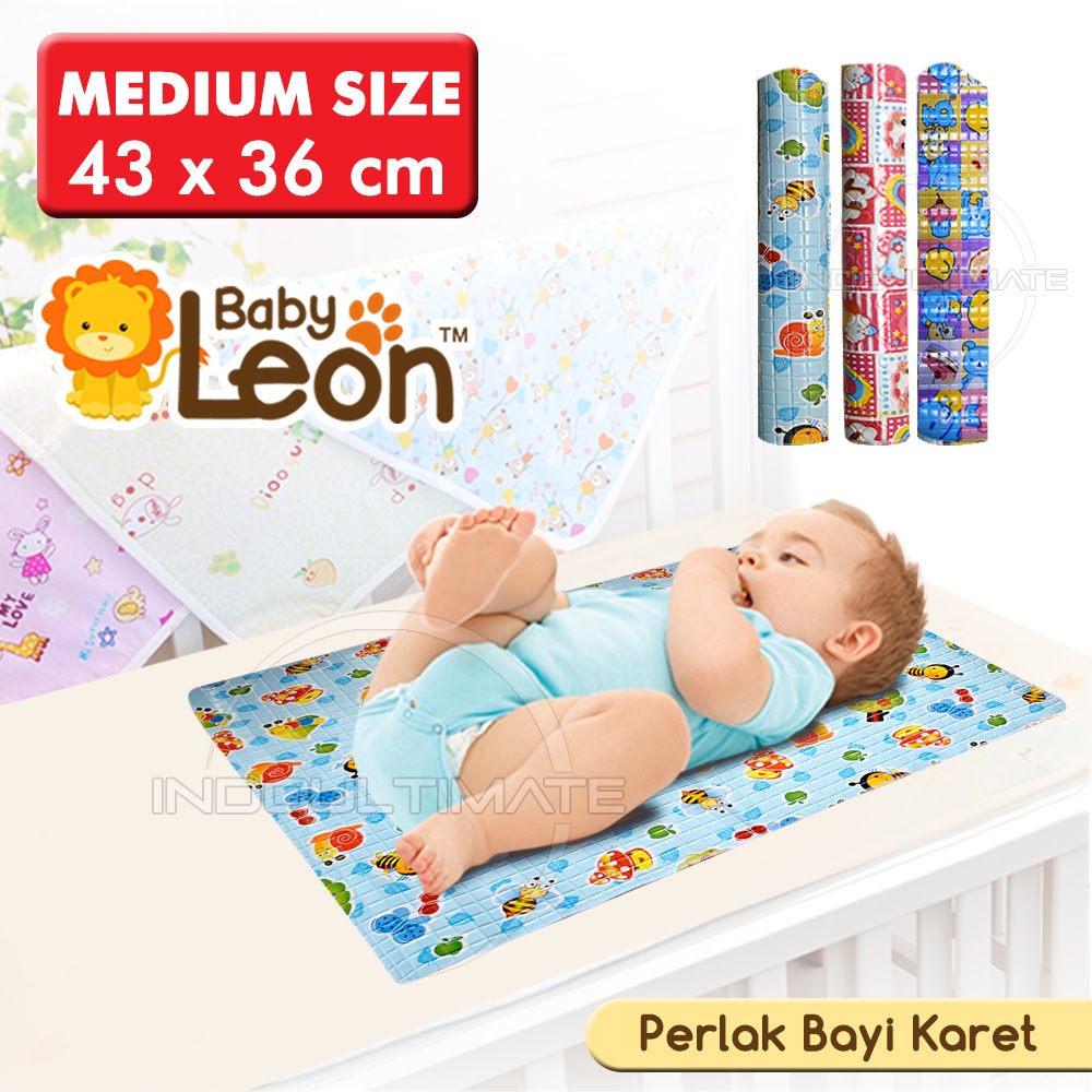 Jual BABY LEON Perlak Bayi Karet Waterproof Alas Ompol Bayi Perlak ...