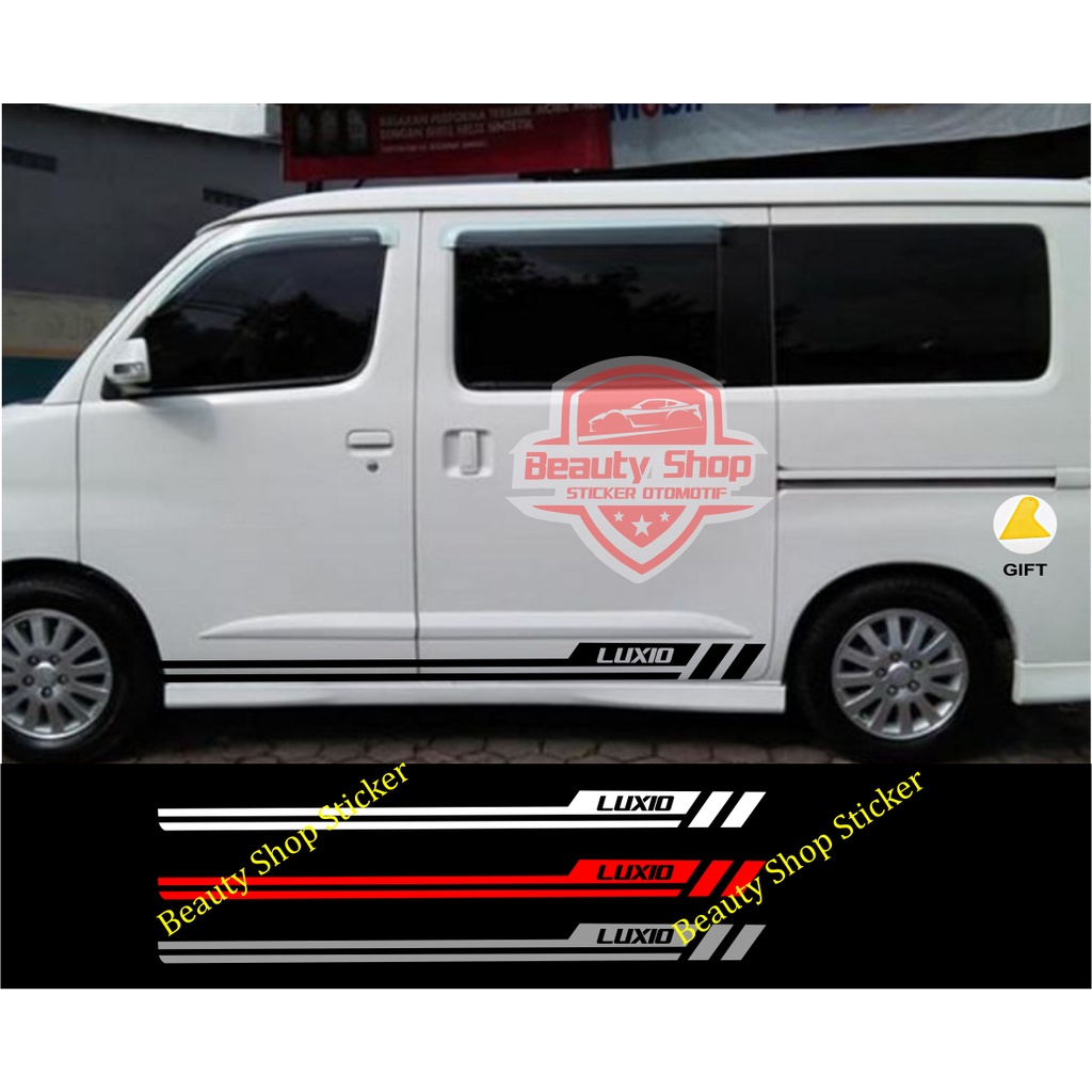 Jual hot promo sticker stiker mobil daihatsu luxio list stripe sticker ...