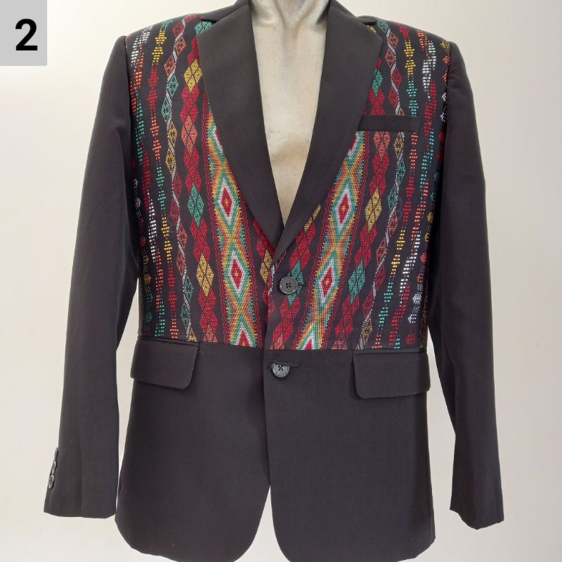 Jual jas ulos sumatera/ jas ulos formal sumatera / jas motif ulos ...