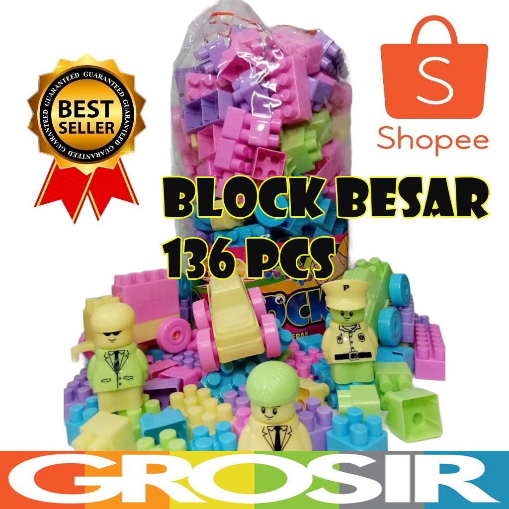 Jual MAINAN BLOCKS BRICK SUSUN WARNA PASTEL PREMIUM COCOK UNTUK ANAK ...