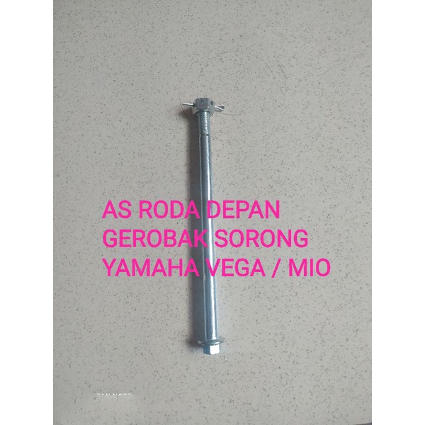 Jual As Roda gerobak Sorong / As Roda depan motor Yamaha | Shopee Indonesia