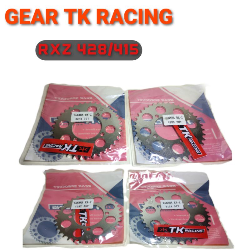 Jual GEAR TK RACING Belakang 428/415 : RXZ, VEGA R, RX KING, JUPITER Z, JUPITER MX ,FIZR ...