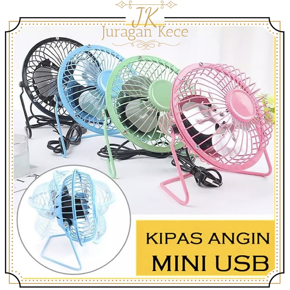 Jual Kipas Angin USB Besi Meja Mobil Portable Mini Table Fan | Shopee ...