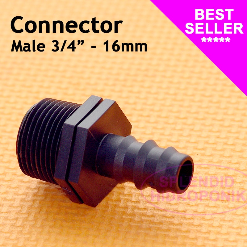 Jual Konektor Selang PE 16mm ke Drat Luar 3/4" | Shopee Indonesia
