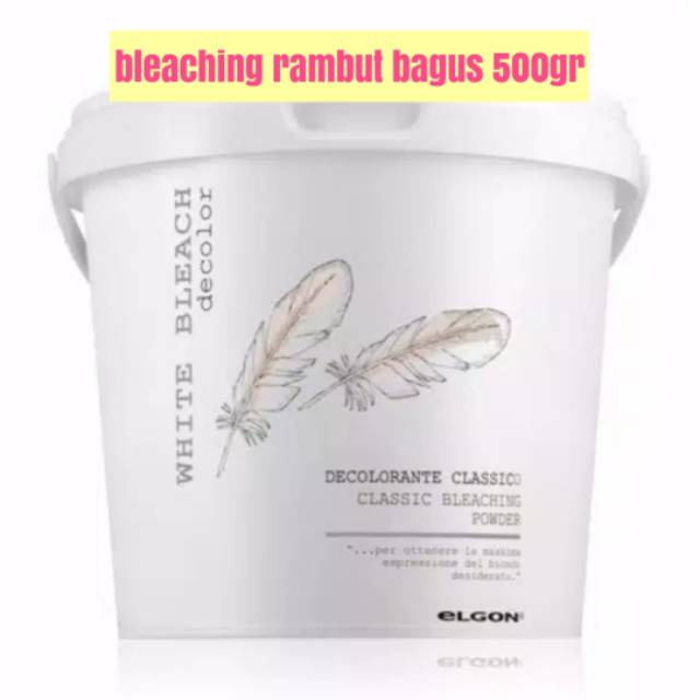 Jual Bleaching rambut elgon white bleach de color bagus 500gr | Shopee ...