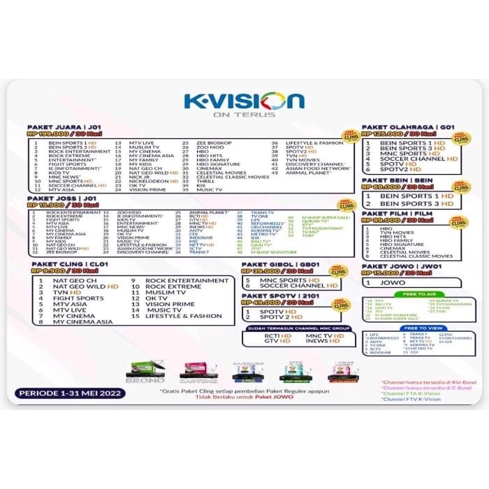 Jual Paket K-Vision Cartenz | Shopee Indonesia