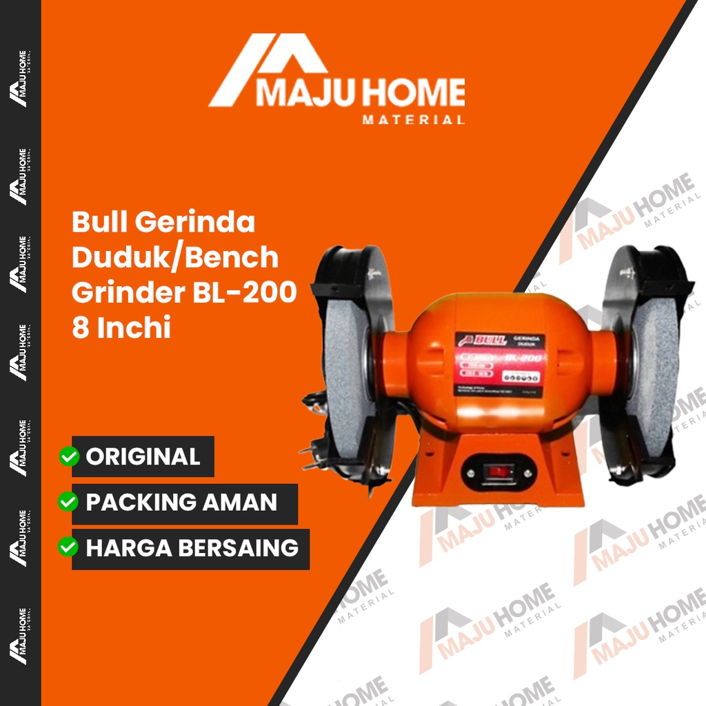 Jual Bull Gerinda Duduk/Bench Grinder BL-200 8 Inchi | Shopee Indonesia