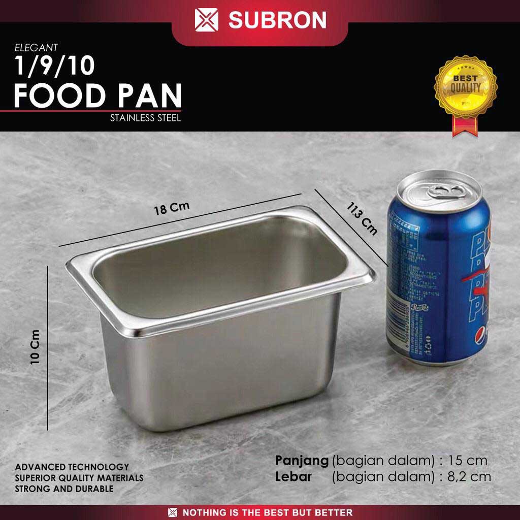 Jual SUBRON Gastronom Food Pan 1/9 Ke Dalam 10cm Wadah Penyimpan 1910 ...
