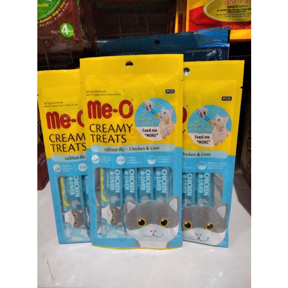 Jual Meo Liquid snack Kucing isi 4pcs(Chiken & Liver) | Shopee Indonesia