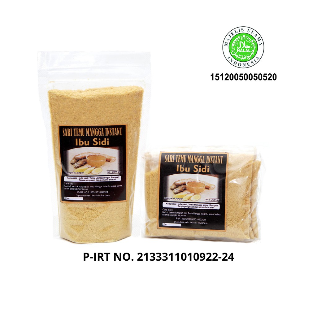 Jual SARI TEMU MANGGA INSTANT IBU SIDI MINUMAN HERBAL KHAS SOLO ...