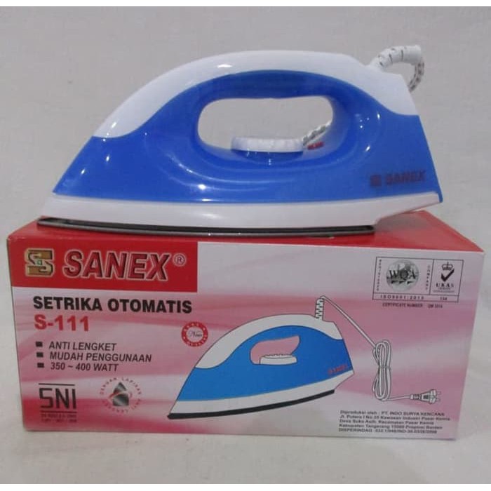 Jual Setrika Iron SANEX / Seterika Otomatis Model Elegant S-111 ok ...