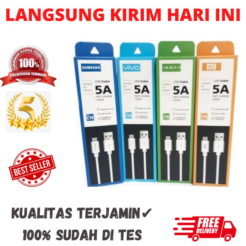 Jual Kabel Data 5A Micro USB Merk samsung all tipe Murah | Shopee Indonesia