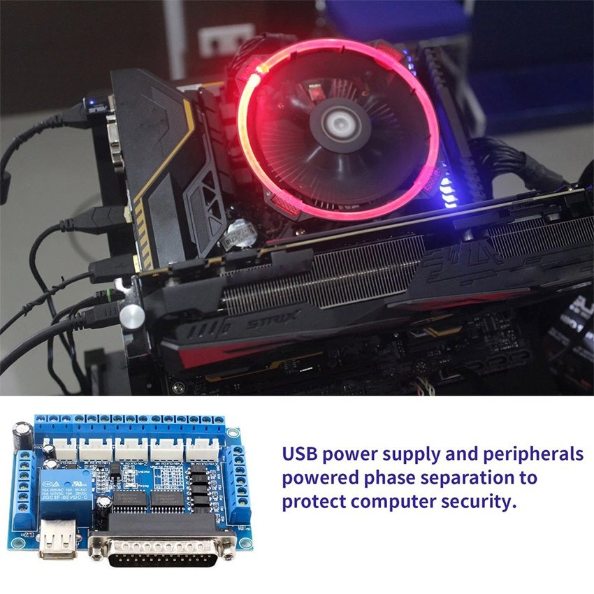 Jual MACH3 Controller Motor Driver CNC 5 Axis dengan Isolasi ...