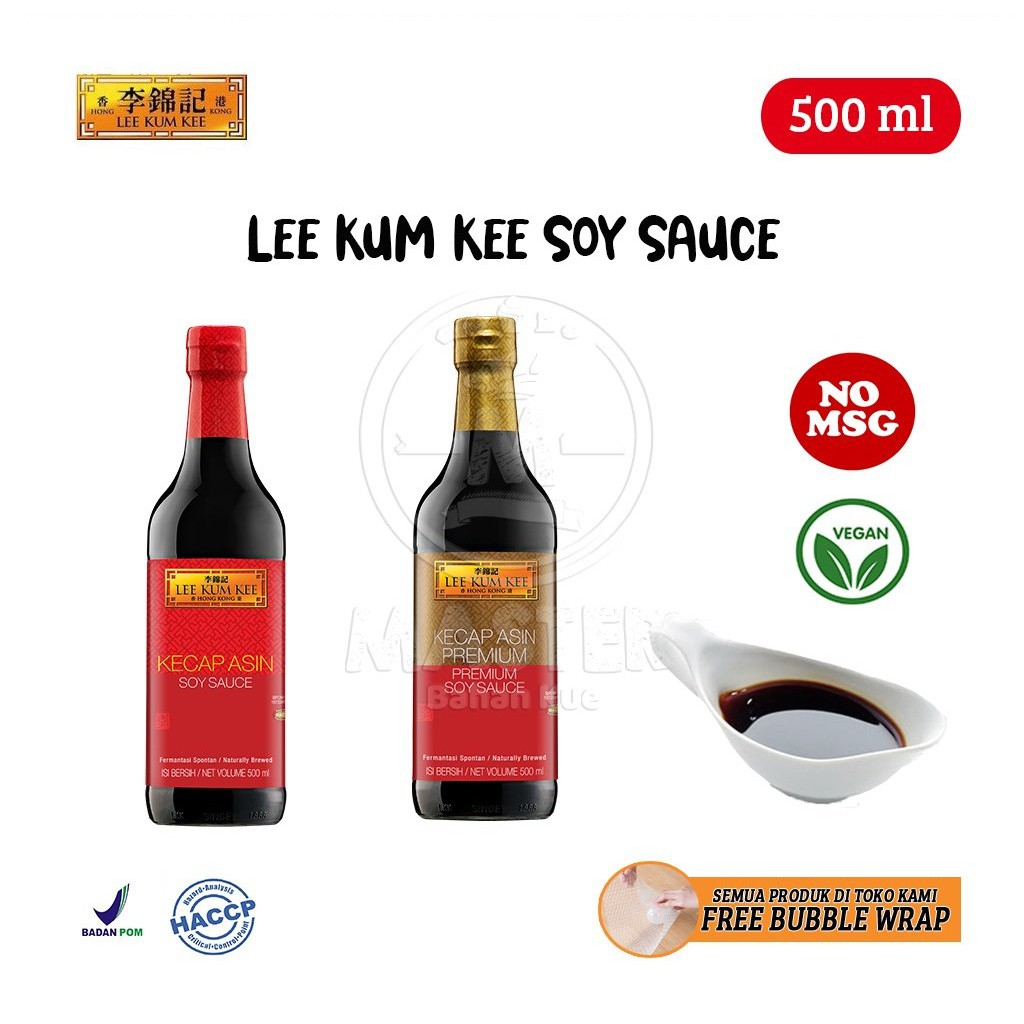 Jual Lee Kum Kee Soy Sauce / Kecap Asin Kacang Kedelai [Botol Kaca 500 ...