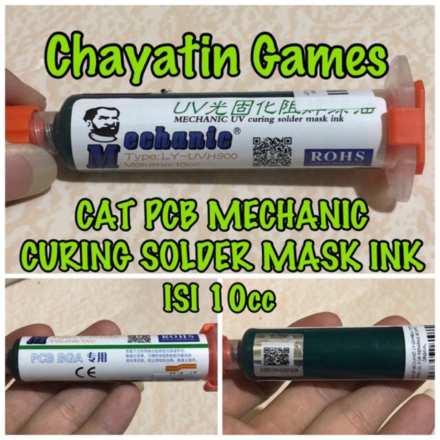 Jual CAT PELAPIS PCB MECHANIC / CURING SOLDER MASK INK | Shopee Indonesia