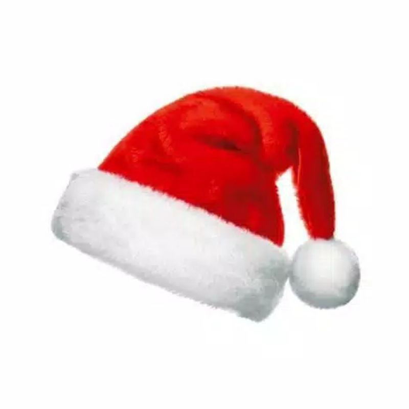 Jual Topi Natal Anak Bayi dan dewasa bahan Veboa tebal topi santa hat ...