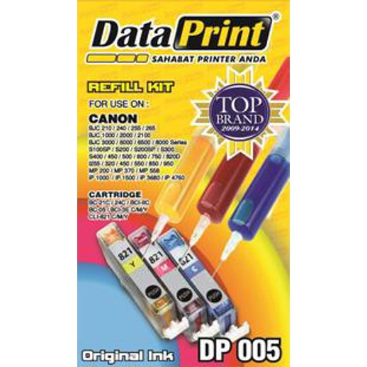 Jual dataprint refill kit tinta suntik warna printer canon dp 005 ...