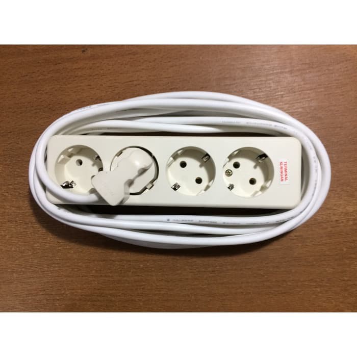 Jual KABEL EXTENSION 4 LUBANG - 5 MTR SPLN SNI STOP KONTAK COLOKAN ...