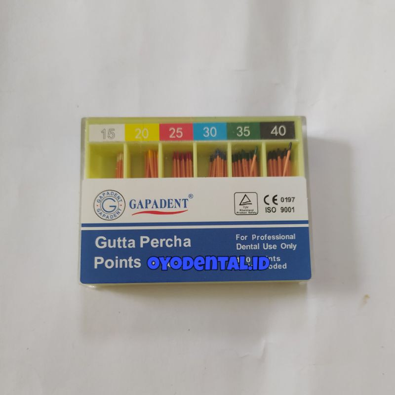 Jual Dental Gutta percha point 15 20 25 30 35 40 15-40 45-80 / gutap ...