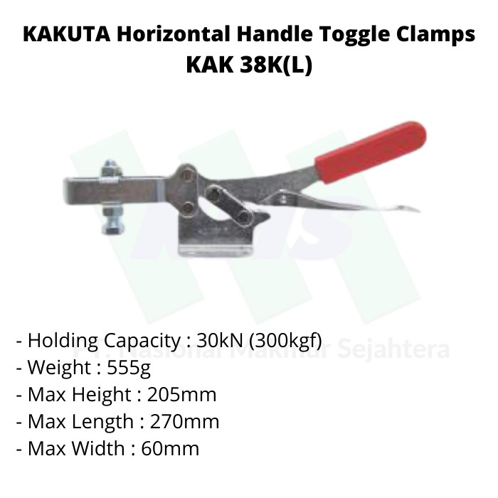 Jual KAKUTA Horizontal Handle Toggle Clamps KAK 38K(L) | Shopee Indonesia