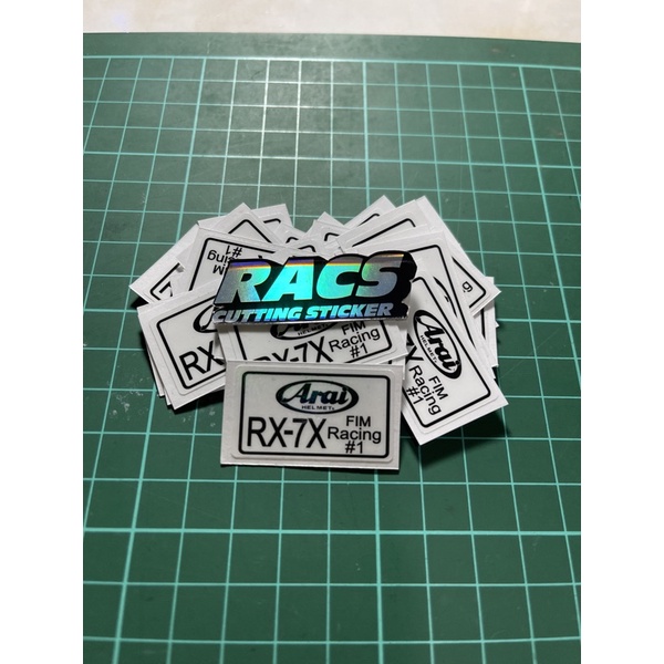 Jual Sticker Stiker Printing Fim Rx7x Arai Helmet racing | Shopee Indonesia