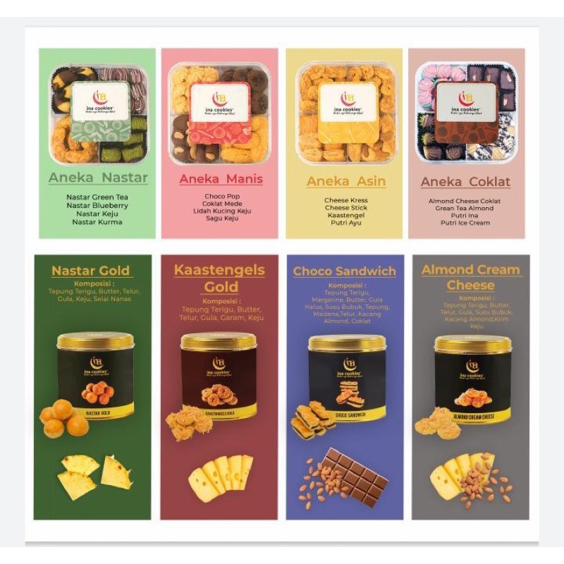 Jual INA Cookies Kombinasi dan Gold | Shopee Indonesia