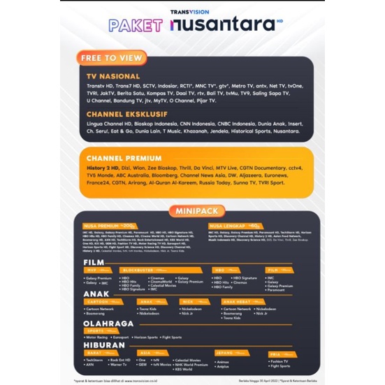 Jual Voucher transvision Nusantara ( Nusa Basic) | Shopee Indonesia