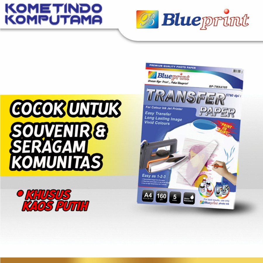 Jual BP-TWA4160 Transfer Paper White A4 BLUEPRINT | Shopee Indonesia