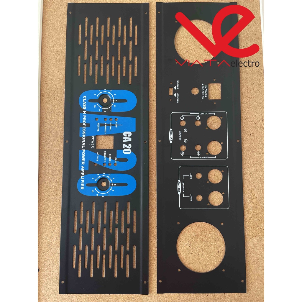Jual BOX PANEL CA20 PREMIUM (1SET) PLAT COVER CA20 BOX PANEL DEPAN BELAKANG POWER AMPLIFIER ups ...