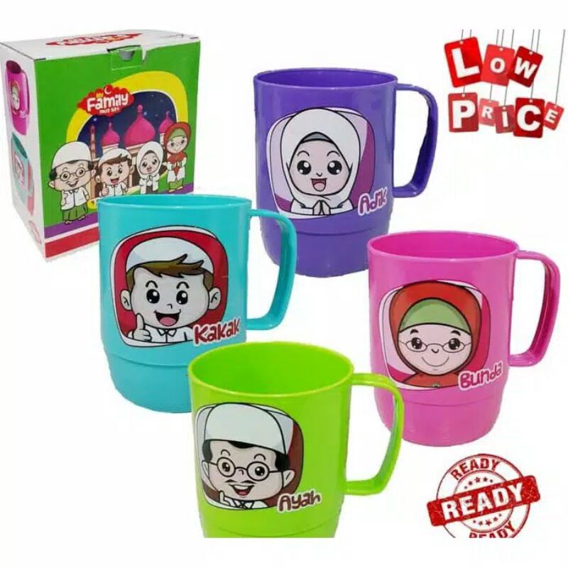 Jual MY FAMILY MUG SET / MUG FAMILY SET | Shopee Indonesia