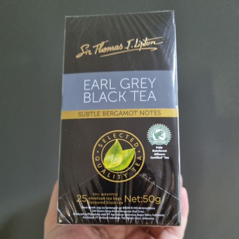 Jual Sir Thomas J LIPTON tea teh celup Earl Grey Black / Chamomile ...