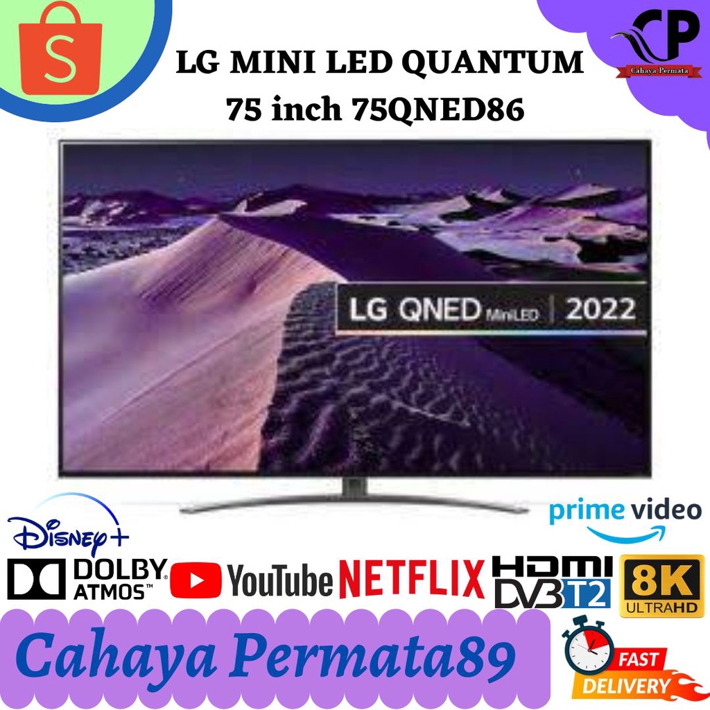 Jual LG 75QNED86SQA 75 INCH QUANTUM NANOCELL MINI LED SMART TV 4K ...