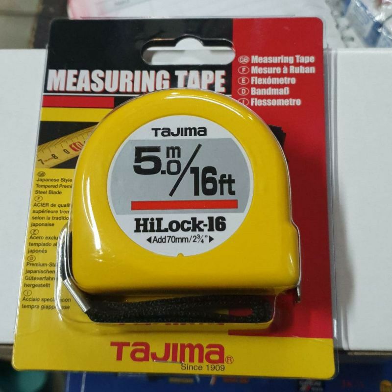Jual METERAN TAJIMA 5 METER | Measuring Tape TAJIMA 5 meter | Shopee Indonesia